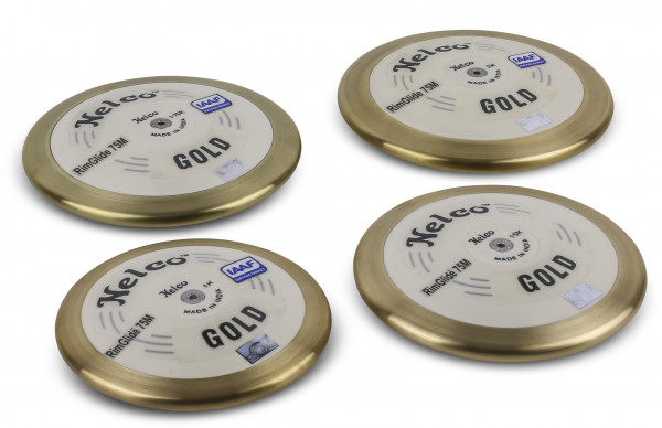 Nelco Wettkampfdiskus Gold Super Spin - bis 2,00 kg | HaeSt Sporting ...